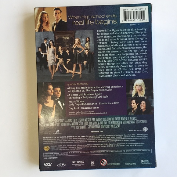 Gossip Girl | Media | Gossip Girl Season 3 Dvd Set | Poshmark